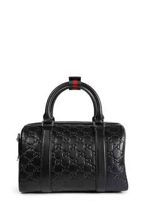 Gucci Gg Emblem Small Duffle Bag - Black