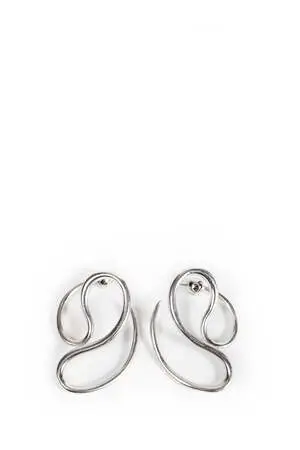 PANCONESI P Continua Earrings - Silver