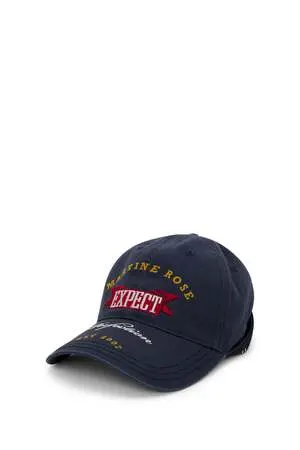 Martine Rose Embroidered Cotton Drill Cap - Blue