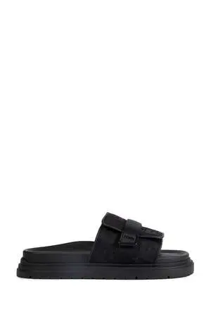 Fendi Ff Jacquard Chunky Slides