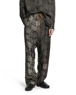 Uma Wang Printed Bottoms For Men