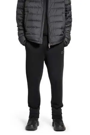 Moncler Logo Cotton Fleece Track Pants - Black