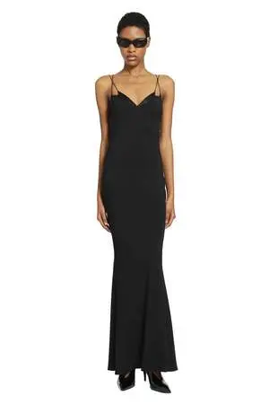 TOM FORD Envers Satin Cocktail Slip Dress - Black