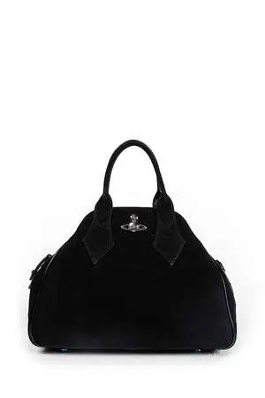 VIVIENNE WESTWOOD Yasmine Medium Suede Top Handle Bag