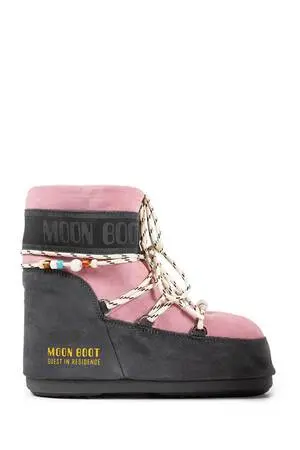 Moon Boot Guest In Residence Low Suede Lace-up Boots