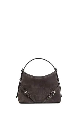 Givenchy Voyou Nano Bag In Suede - Grey