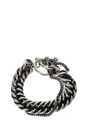 ANN DEMEULEMEESTER Hinna Double Chain Bracelet - Silver