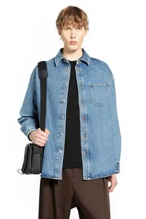 Loewe Anagram Overshirt In Denim - Blue