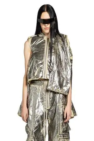 Rick Owens Convertible Cropped Nylon Jacket