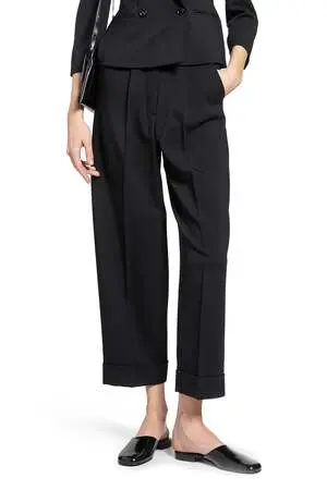 Max Mara Cropped Wool Tailored Trousers
