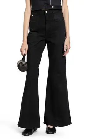 ELV DENIM Odette Wide-leg Flared Jeans