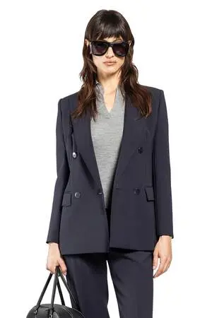 Max Mara Fitted Wool Crepe Blazer
