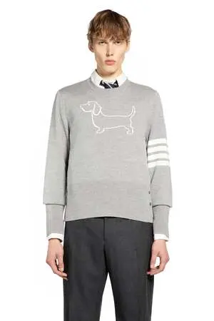 Thom Browne Hector 4-bar Sweater - Grey