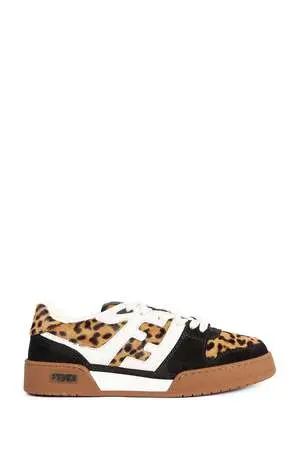 Fendi Cavallino Calfskin Low-top Sneakers