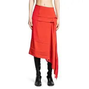 LEMAIRE Skirt With Pleats - Red