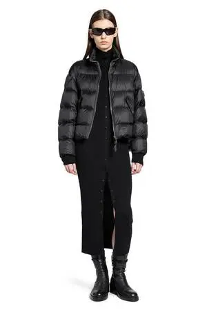 Moncler Ee72 Collaboration Ribbed Wool Turtleneck Maxi Dress