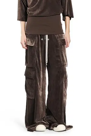 Rick Owens Velvet Cargo Trousers