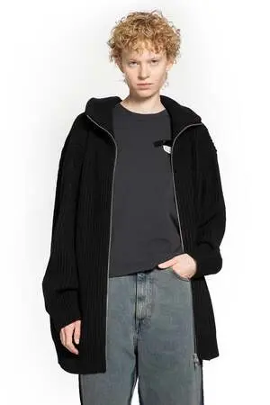 MAISON MARGIELA Oversized Ribbed Knit Cardigan