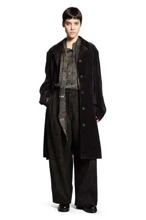 ZIGGY CHEN Spread Collar Long Coat