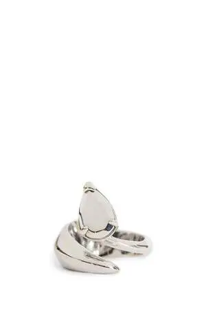 ALAN CROCETTI Hard Alien Sculptural Sterling Ring - Silver