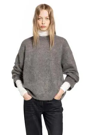 THE GARMENT Roma Boyfriend Sweater In Melange - Grey