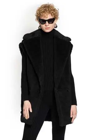 Max Mara Alpaca Wool Double-breasted Waistcoat