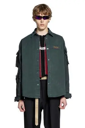 Martine Rose Cotton Denim Utility Overshirt
