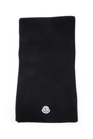 Moncler Wool Scarf - Black