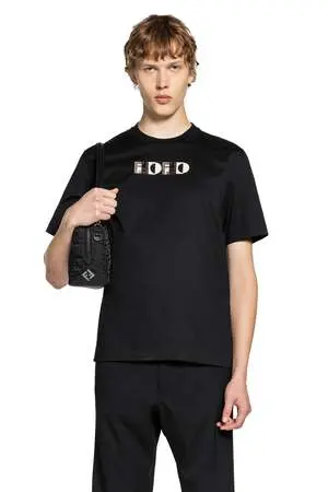 Fendi Optical Logo Cotton T-shirt
