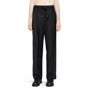 Moncler Wool Gabardine Tailored Pants - Black