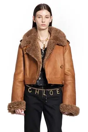 Chloé Cropped Shearling Jacket