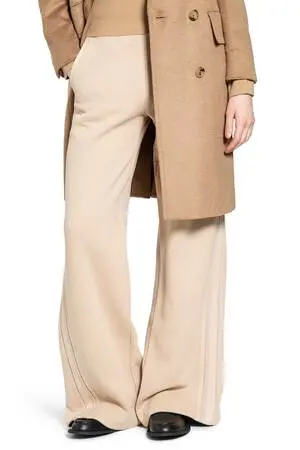 Max Mara Cotton Jersey High-waisted Wide-leg Sweatpants