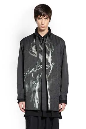 Yohji Yamamoto Tobacco Printed Padded Jacket
