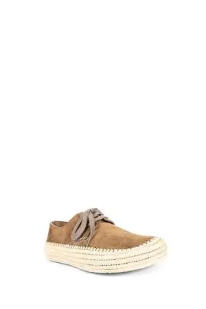 Loewe Rio Lace-up Flats In Suede