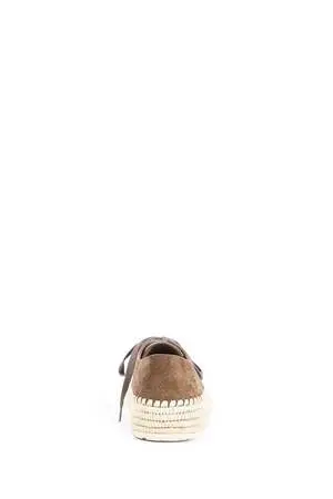 Loewe Rio Lace-up Flats In Suede