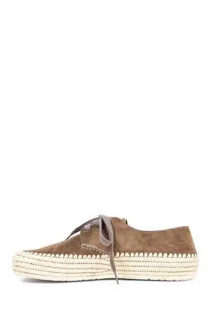 Loewe Rio Lace-up Flats In Suede