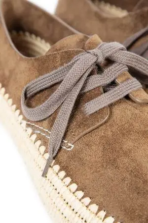 Loewe Rio Lace-up Flats In Suede