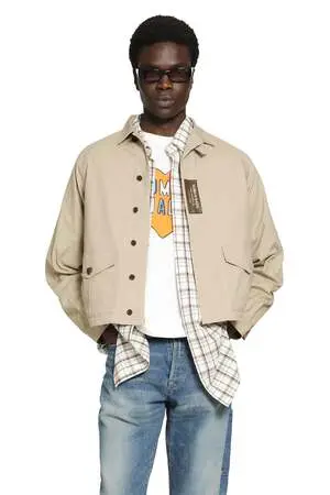 HUMAN MADE Cotton Flight Jacket With Animal Graphic