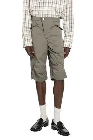 BRYAN JIMENEZ Cotton Canvas Utility Shorts