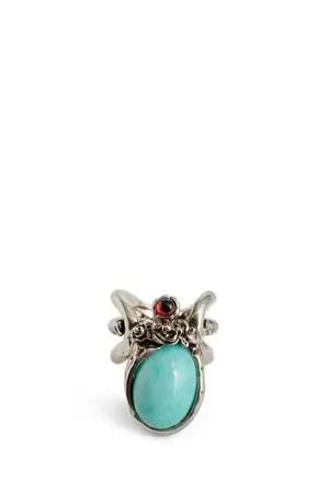 ANGOSTURA Arania Ring With Turquoise And Garnet