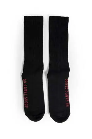 44 LABEL GROUP Ribbed Crew Socks With Jacquard Logo