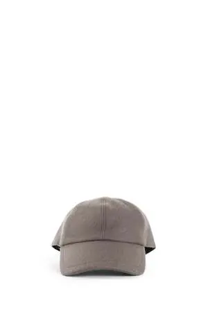 Destin Diagonal Wool Cashmere Canvas Cap - Brown
