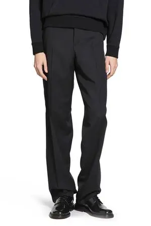 Fendi Tailored Virgin Wool Trousers - Black