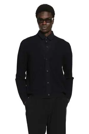 Giorgio Armani Virgin Wool Blend Cardigan