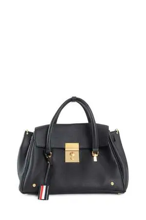 Thom Browne Pebble Grain Leather Luggage Bag