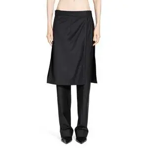 LITKOVSKA Wool Blend Pants With Skirt Overlay
