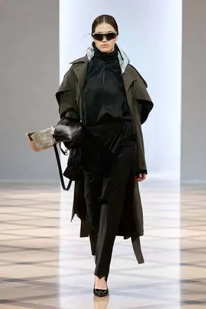 LITKOVSKA Wool Blend Pants With Skirt Overlay