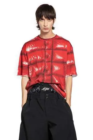 Moncler Asap Rocky Collaboration Cotton T-shirt - Red