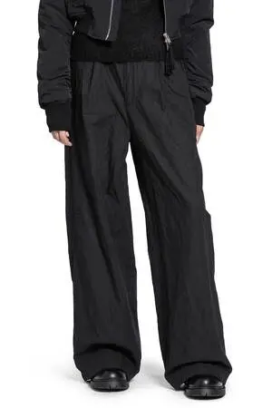 THOM KROM Cotton Lurex Pleated Wide-leg Pants