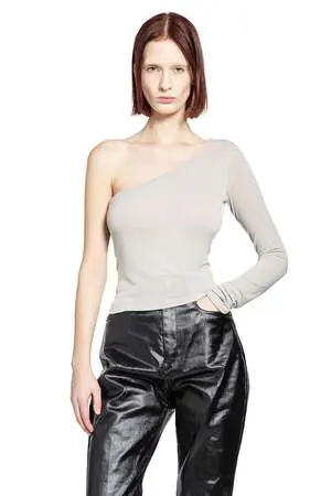Rick Owens Viscose Silk Jersey One-shoulder Top